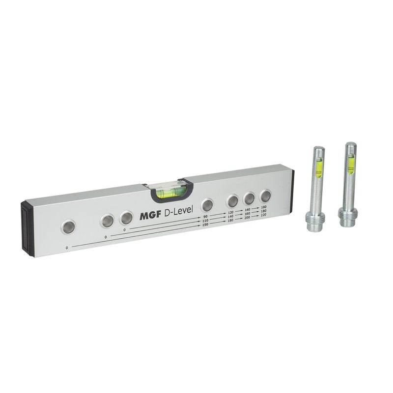 D-Level Interaxial aluminum spirit Levell — Jotherm